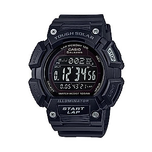 Casio Men's STLS-110H-1B2CF Tough Solar Digital Display Quartz Black Watch