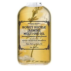 Provence Multi-Use Face, Body & Hair Oil - Hydrates Skin, Restores Shine - With Apricot, Coconut Oil & Vitamin E - 4 Fl Oz