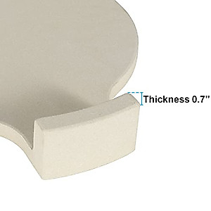 TAILGRILLER 76250 Heat Deflector for Pit Boss K22, 60130 Heat Deflector for Louisiana Grills K22, Ceramic Pizza Stone Smoking Stone Plate Setter Replacement for Kamado Grill