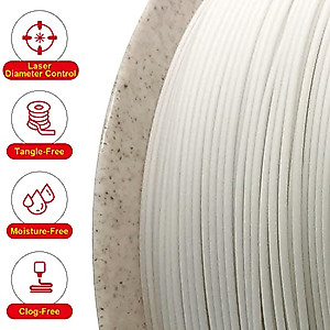 RepRapper White Extra Strong PLA PRO (PLA+) Filament for 3D Printer & 3D Pen 1.75mm (± 0.03mm) 2.2lbs (1kg)