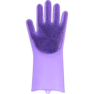 Classic Equine Wash Gloves, Purple