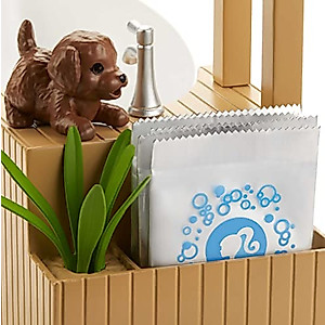 ​Barbie Fizzy Bath Doll & Playset, Blonde, with Tub, Fizzy Powder, Puppy & More, Gift for Kids 3 to 7 Years Old