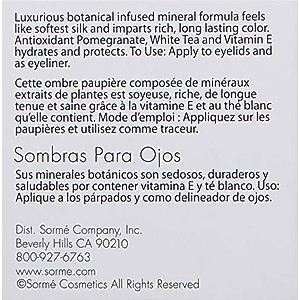 Sorme Cosmetics Mineral Botanicals Eye Shadow, Flash, 0.05 Ounce