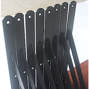 12 Pack L12" x H 8" Black Heavy Duty Shelf Brackets with Screws Metal Shelf Brackets Shelf Support Angle Brackets for Shelves L Brackets Heavy Duty Floating Shelf Brackets