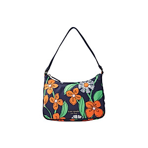 Kate Spade New York Sam The Little Better Daisy Vines Printed Fabric Small Shoulder Bag Rich Navy Multi One Size