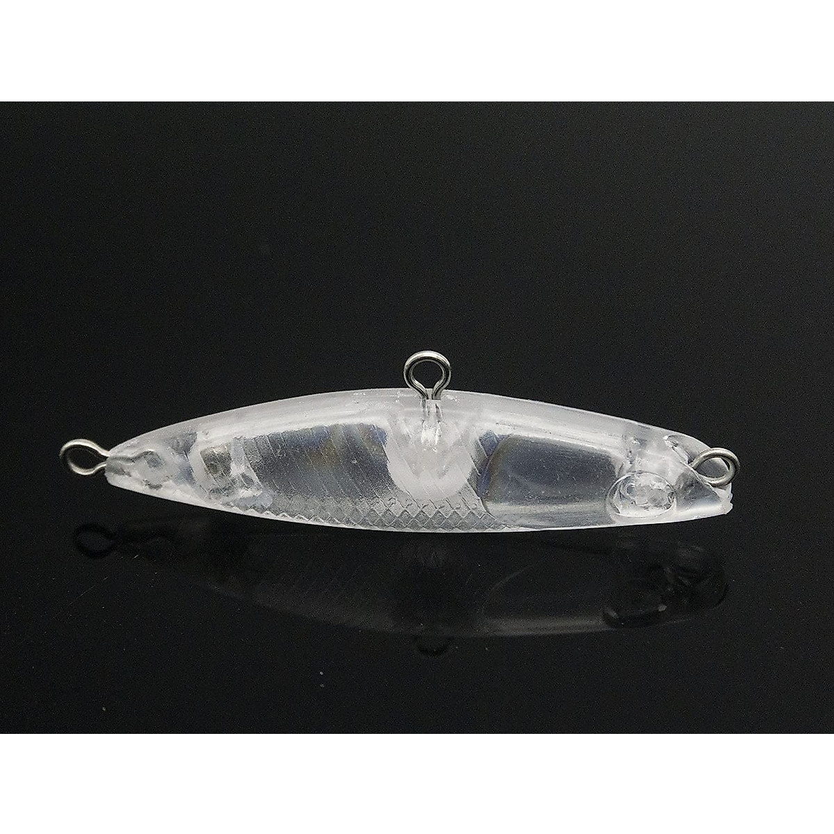 10PCS Unpainted Lure Blanks 1.46g 4.8cm with 4mm Free Fishing Eye Crankbait Baits Simulation Blank Body Clear Hard Baits Trout Salmon Minnow Lure Popper Lures Topwater Freshwater 4mm 8257