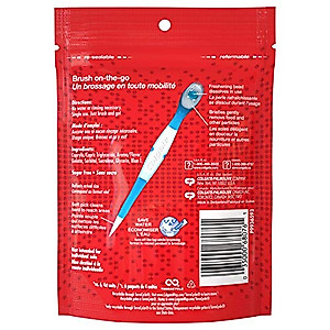 Colgate Max Fresh Wisp Disposable Mini Travel Toothbrushes, Peppermint, 24 Count (Pack of 4)
