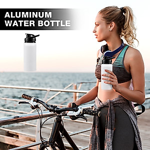 24 Pcs Water Bottles Bulk Aluminum 17 oz Metal Sports Gym Hiking Reusable Bottles Christmas Gift for Kids Christian Charity Donation Supplies Operation Christmas