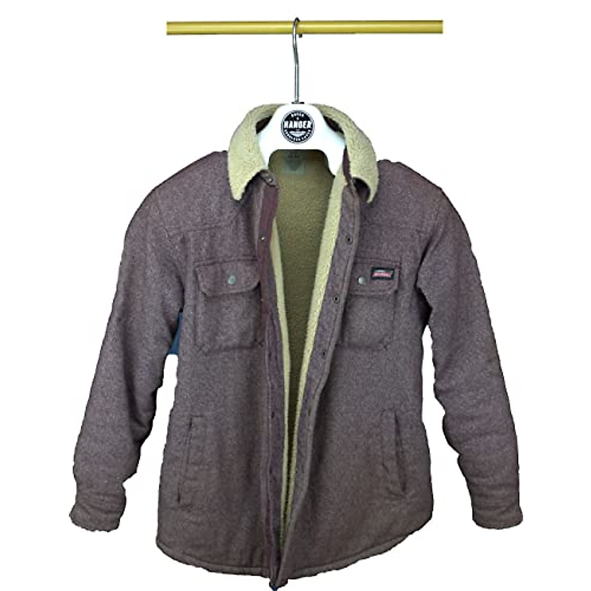 Coat and Wardrobe Hanger 'Shoulder Saver' by BAKER HANGER - USA Made - 4 Inch Hook (White)