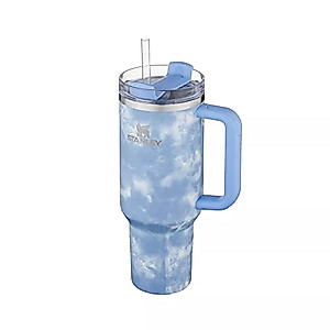 Stanley Adventure Quencher Travel Tumbler 40 oz - Ocean Blue Tie Dye