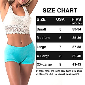 R RUXIA Women's Boyshort Panties Seamless Nylon Underwear Stretch Boxer Briefs 5 Pack