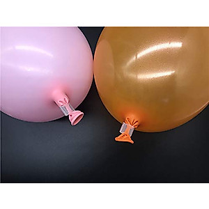 iFlyMars 101 Pieces of Clear Plastic V Balloon Clips Tie for Sealing,Wedding Party Christmas Birthday Decoration