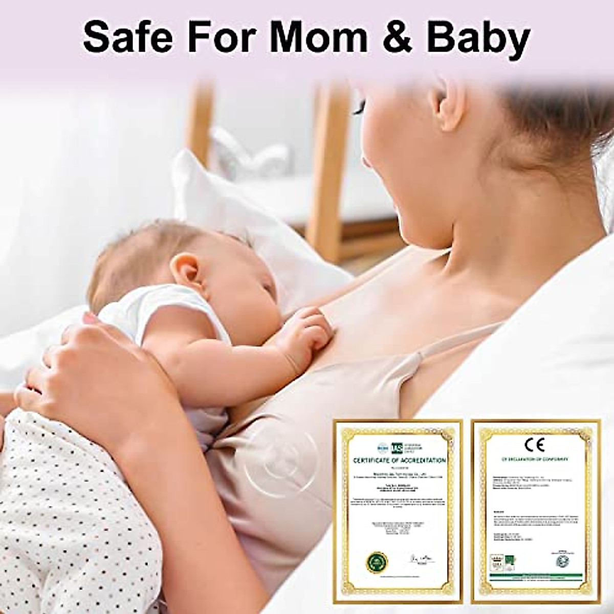 Boboduck Silver Nursing Cups - Silver Nipple Covers Breastfeeding for Protect and Soothe Sore Nipples, Silver Nipple Shields for Nursing Newborn, Nursing Pads Breastfeeding Newborn Essentials