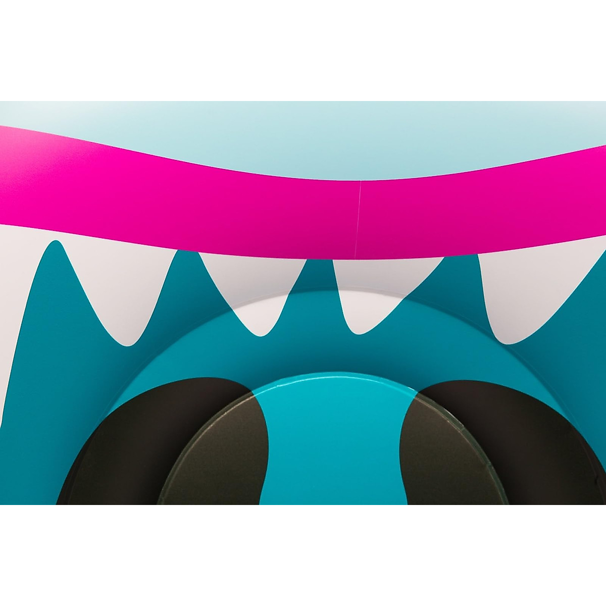 BigMouth Inc Large 48" Inflatable Snow Tube for Kids and Adults, Durable Winter Toy for Tubing & Sledding - Ice Monster