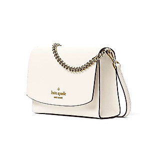 Kate Spade Carson Saffiano Leather Convertible Crossbody Bag (Parchment)