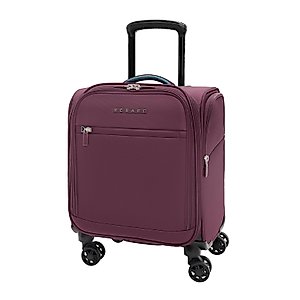 Verage Carry On Underseat Luggage with Wheels & USB Port, Wheeled Spinner Bag Carry-on Luggages for Airlines, Lightweight Suitcase Men Women, Pilots and Crew (Upgrade-14-Inch Plus)
