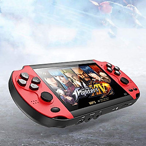 MNTT Portable Handheld Games,Built-in 10000 Games Electronic Machine Arcade Videogames Dual-Shake Play Vidio Player Video Game Console(Red&Blue)