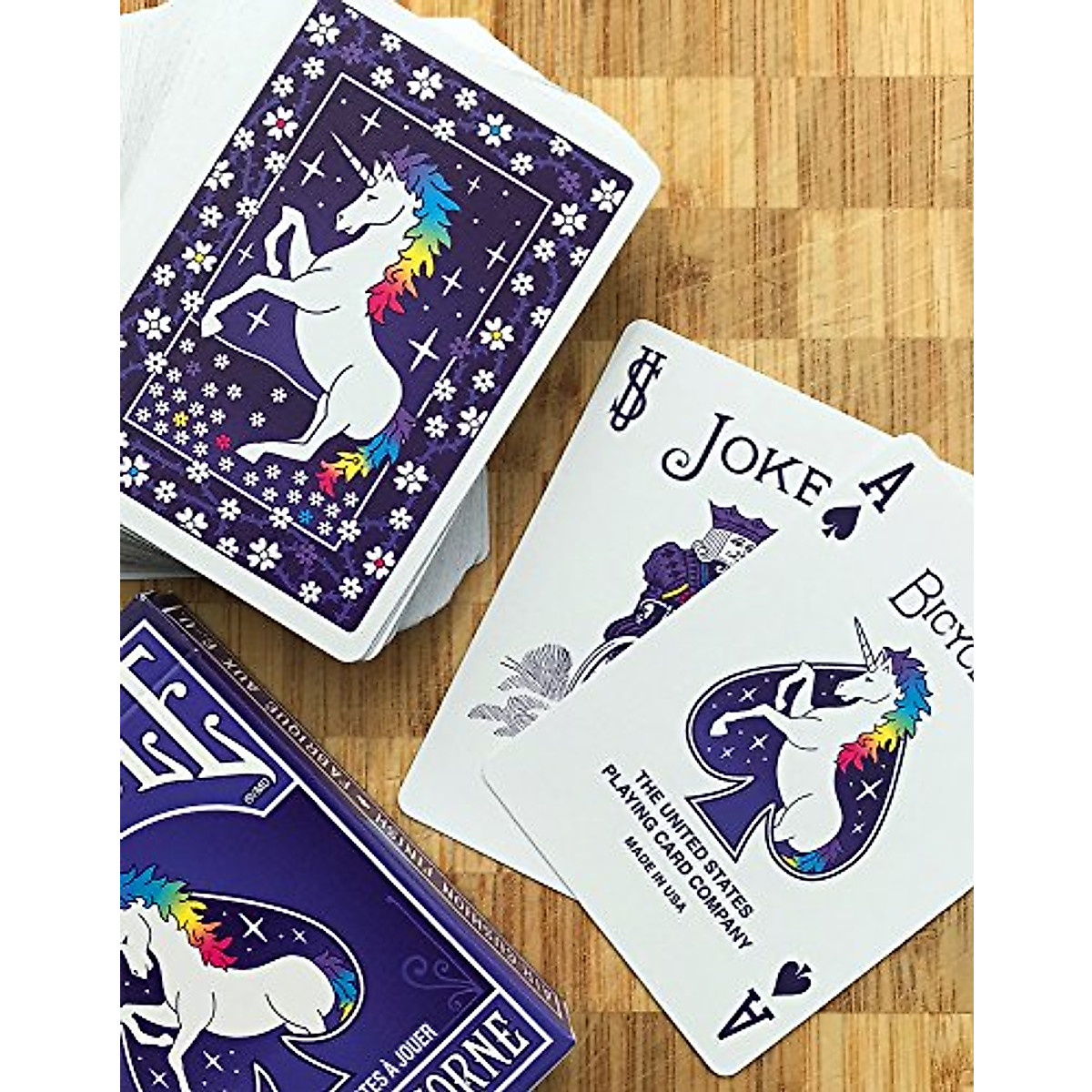 Bicycle Unicorn Playing Cards, Standard Index, Poker Cards, Premium Playing Cards, Unicorn Cards, Unique Playing Cards, 1 Deck