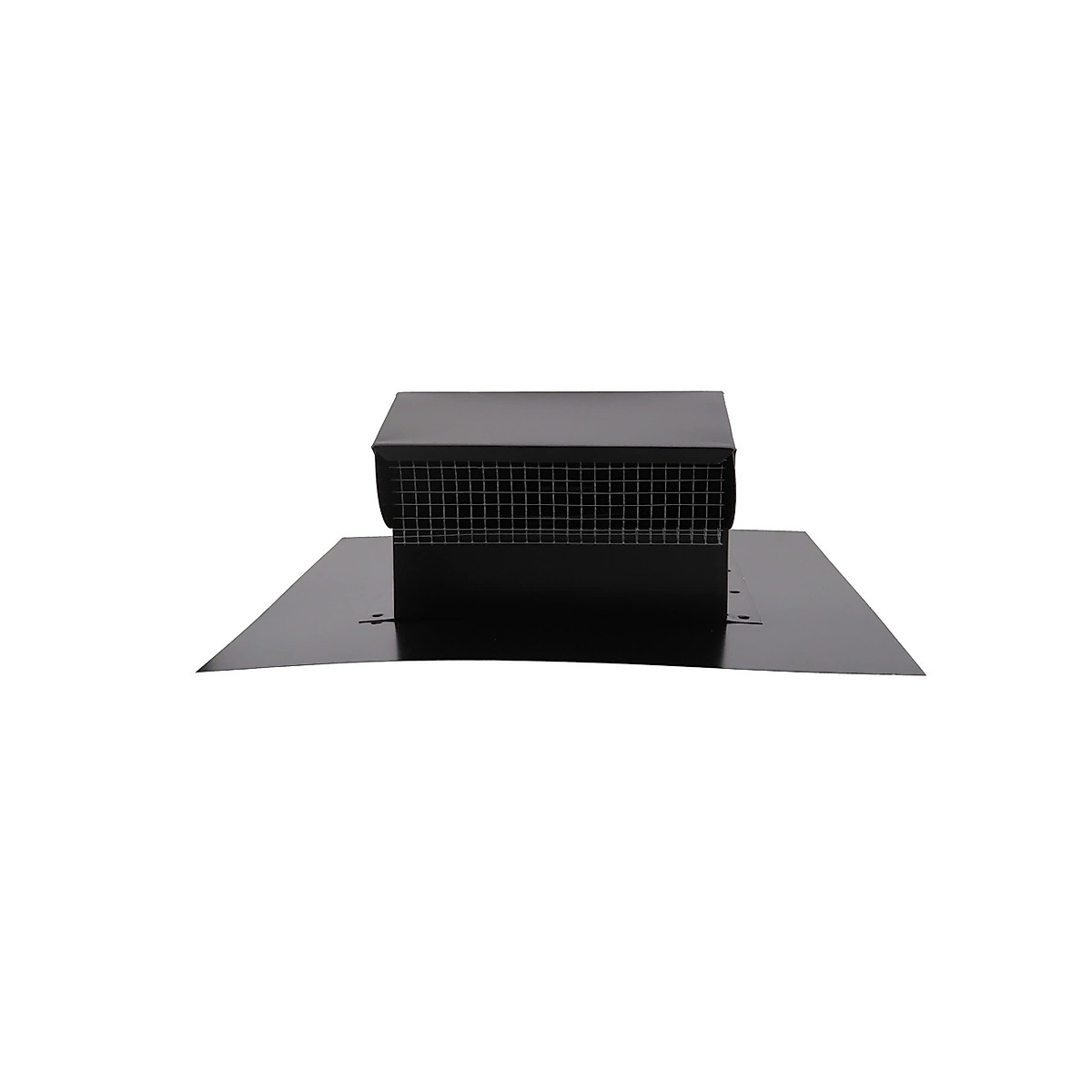 RDP Rooftop Exhaust Vent Cap with Damper (10 Inch, Black)