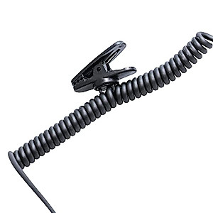 MaximalPower RHF 617-1N 3.5mm RECEIVER/LISTEN ONLY Surveillance Headset Earpiece with Clear Acoustic Coil Tube Earbud Audio Kit For Two-Way Radios, Transceivers and Radio Speaker Mics Jacks , Black