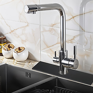 10 Inch Sink Hole Cover Deck Plates Matte Black Faucet Plate Stainless Steel Bathroom Faucet Escutcheon Plates Long Rectangle Cover Deck Plate Escutcheon for Kitchen Bathroom Sink