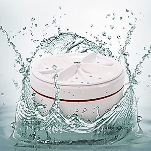 ZJchao Mini Washing Machine, Foldable Design Washer Sonicleaning Automatic Cycle USB Power Portable Washing Machine for Travel, Underwear, Baby, Socks Underpant