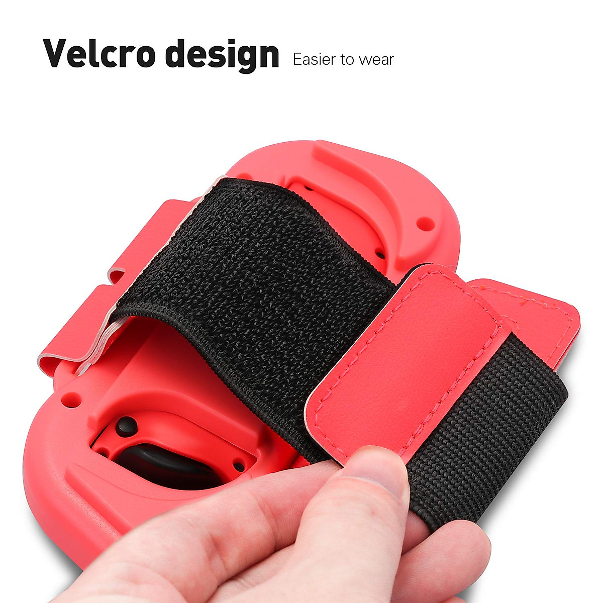 Switch Dance Wrist Bands, Switch Wrist Straps Compatible with Dance 2023 2022 2021 2020 and Nintendo Switch Sports Game - 2 Packs (Fit for 4.72-7.5 inches Wrist Circumference) - Blue and Red