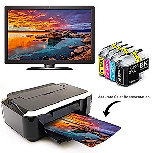 Limeink Compatible Ink Cartridges Replacement for Brother LC20e Ink Cartridges LC20e for Brother Printer Ink MFC-J985DW J5920DW J775DW J985DWXL for Brother LC20em Ink Cartridge (BK/C/M/Y) 4 Pack