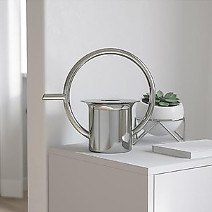 Umbra Quench Stainless Steel Watering Can, Pot for Outdoor or Indoor Plants, Medium