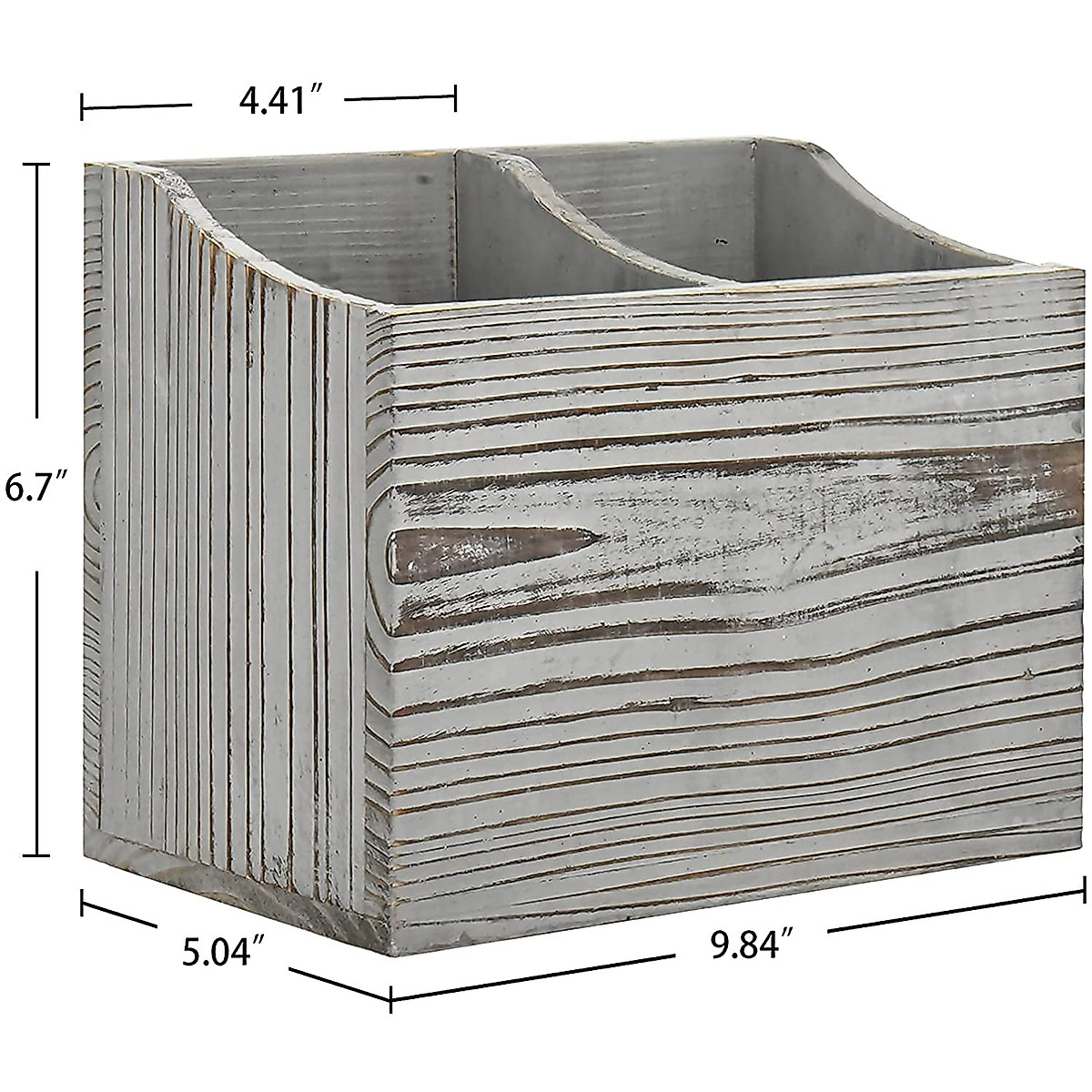 COZYYROME Utensil Holder for Counter Top Cooking Utensil Organizer with Dividers Storage Box for Utensils Crock Spoons Knives Forks Holder Flatware Organizer Utensil Crock Flatware Organizer
