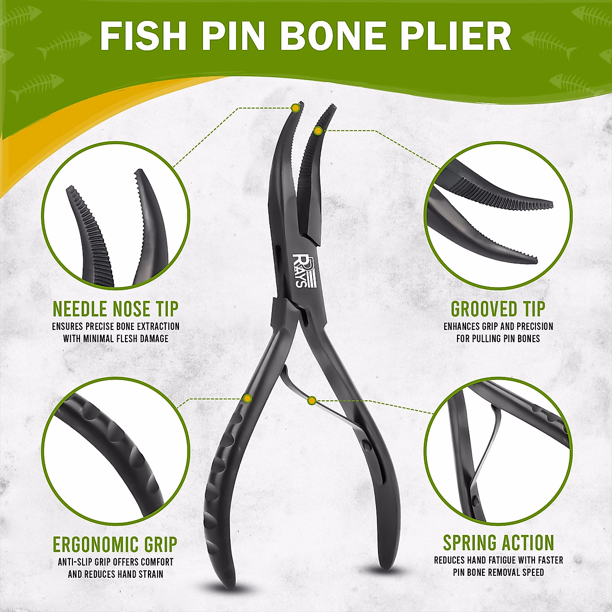 Fish Bone Pliers/Tweezers Stainless Steel – Fish Deboning Tools for All Kind of Fish.