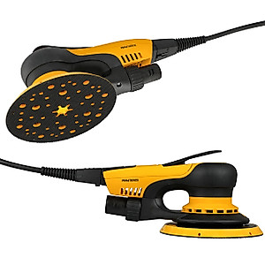 Mirka MID65020CAUS Direct Electric Random Orbital Sander, 6-Inch, Yellow, Black