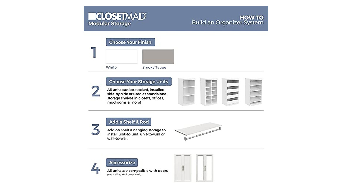 ClosetMaid Modular Stackable Shoe Shelf - Taupe