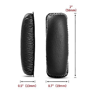 Upgrade Earpads Ear Cushion Protein Leather RS165 RS175 Replacement Compatible with Sennheiser HDR165 HDR175 Wireless Headset Headband Memory Foam