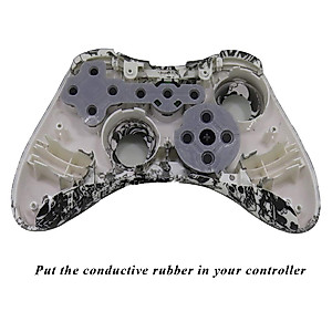 Onyehn 4 Sets Silicone Conductive Rubber Pads Button D-Pad for Xbox 360 Controller Buttons Repair Replacement Part