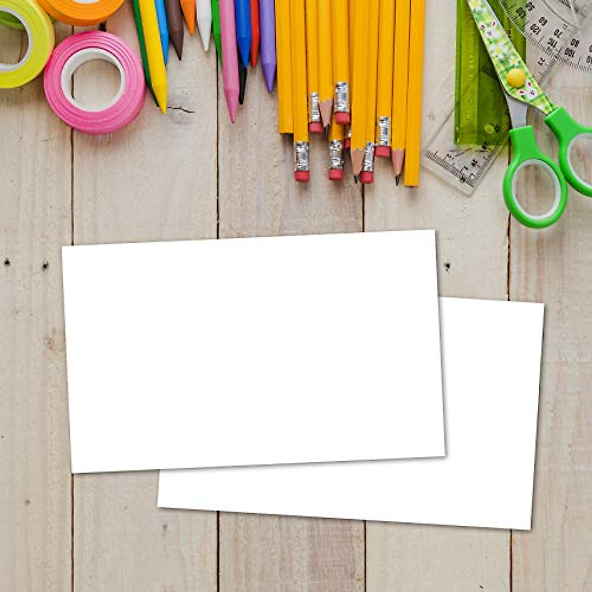 Home Advantage Set of 50 3x5 Index Cards Blank White, Postcards