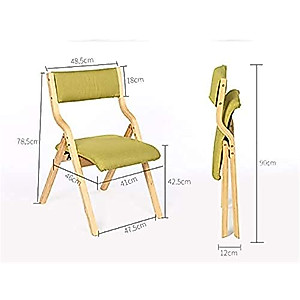 wzzqzr Comfortable Guest Chair-ChangSQ Outdoor Dining Chair, Barbecue Chair Director's Chair Rest Chair Folding Chair Convenient Chair Home Chair Office Chair Office Supplies (Color : Red)