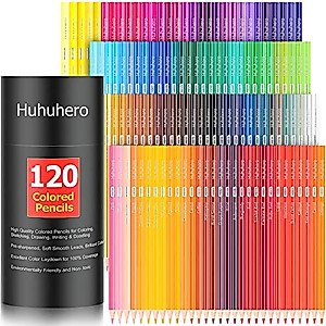 120-Colored Pencils for Adult Coloring Books, Soft Core Assorted Color Pencils for Drawing Sketching Shading, Pro Art Kit Craft Supplies Coloring Pencils Set for Artists, Gifts for Kids Teens