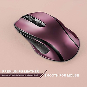 Desk Pad Protector Office Desk Mat, BUBM Waterproof PU Leather Desk Writing Mat Laptop Large Mouse Pad Desk Blotters Desk Decor for Office Home, 35.4" x 17" Pink