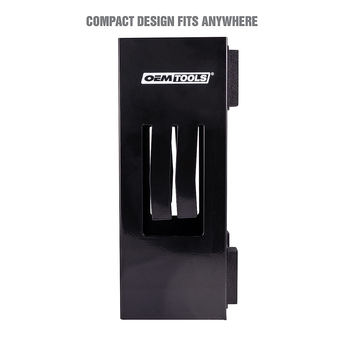 OEMTOOLS Magnetic Glove Dispenser, Glove Holder for Wall Mount, Magnetic Glove Box Holder, Box of Gloves Holder, Self Adjustable Spring Sides, Black