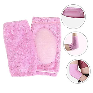 Healvian Hydrating Cracked Armguards 1 Pair Elbow Pad Dry Skin Covers Moisturizing Elbow Sleeve Anti-Crack Wrist Covers Moisturizing Elbow Cover Cracked Elbow Covers Gel Set Gel