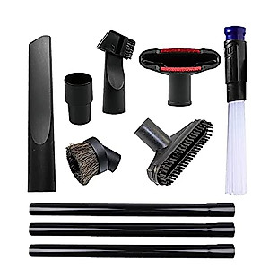 Vacuum Attachments for Shop Vac Accessories 1 1/4 inch & 1 3/8 inch Household Cleaning Kit With Adapter（10 Pcs）
