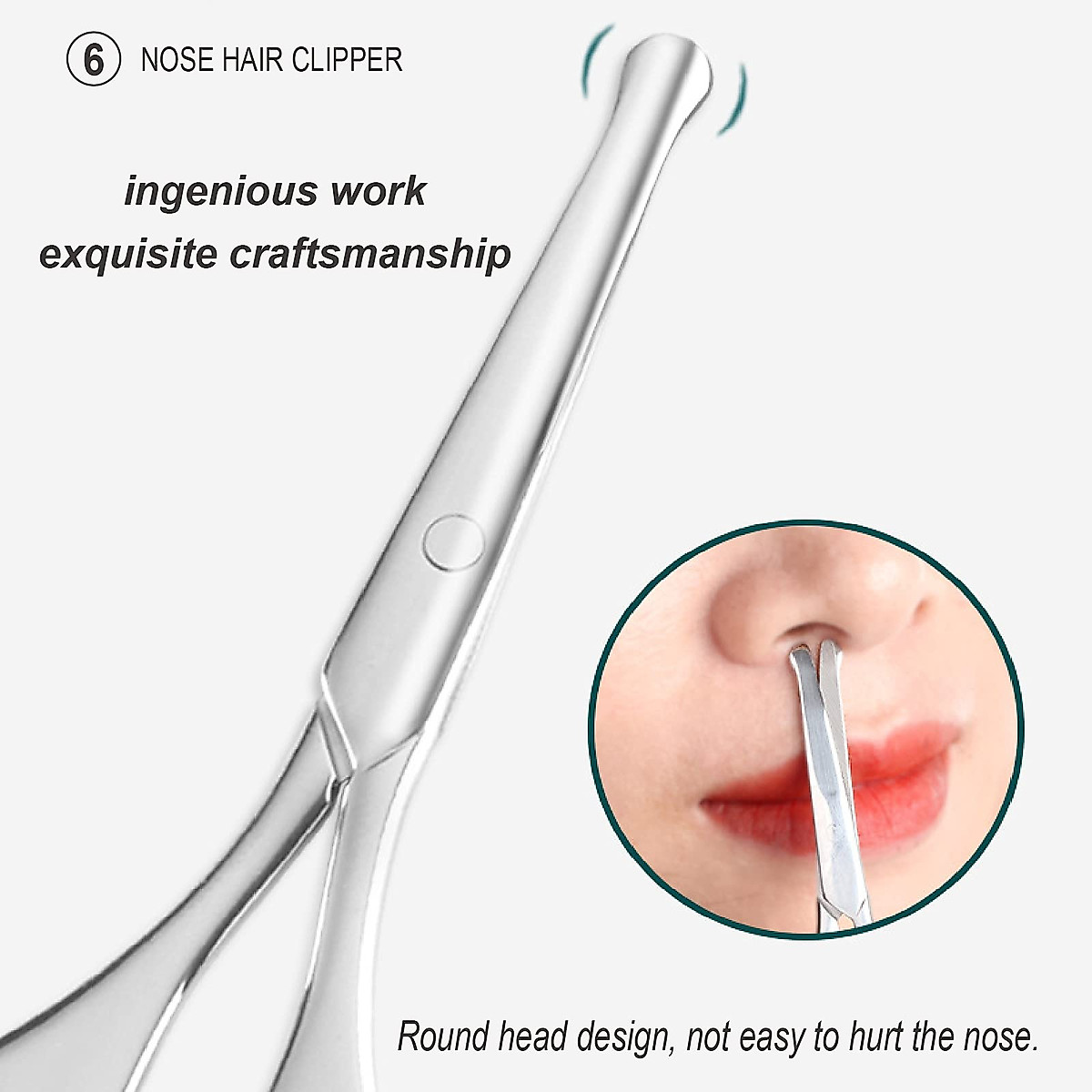 diaoyudao Personal care Large Nail Clippers 8-piece Set (gray), 6.125x4.375x1.25 Inch