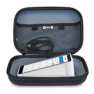 USA GEAR Square Terminal Case Compatible with Square Terminal Cash Register, Printer Paper, and Card Reader Accessories - Water Resistant Exterior and 3 Removable Pouches - Black