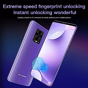 Zerodis Smartphone, 4800mAh Front Battery 2MP Rear 5MP US 100240V 2.4G 5G WiFi Mobile Phone for Calling ()