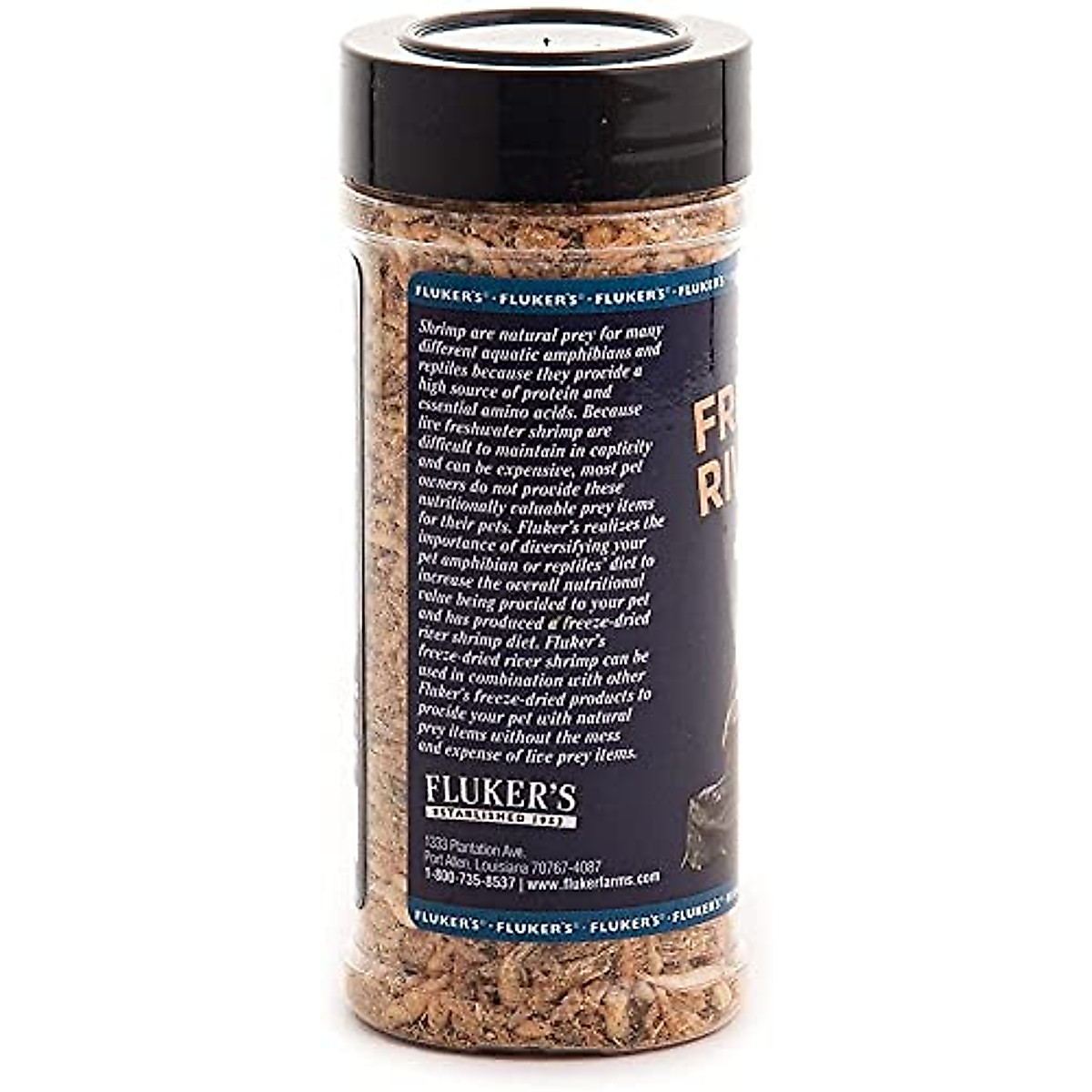 Fluker's Freeze Dried River Shrimp Reptile Food 1oz - Includes Attached DBDPet Pro-Tip Guide