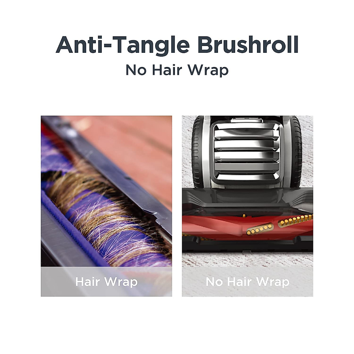 EUREKA Pet Upright Vacuum Cleaner for Home, Bagless Upright Vacuum Cleaner Swivel Steering, Powerful Lightweight Upright Vacuum Carpet and Floor, FloorRover Elite NEU630 with Tangle Free Tech, Red