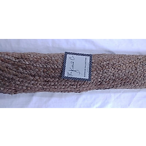 The Knitted Co. 100% Jute Area Rug 8 Feet- Round Natural Fibers- Braided Design Hand Woven Natural Carpet - Home Decor for Living Room Hallways Bedroom (Natural, 8' Round)