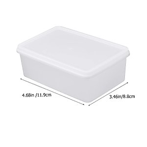 Anneome 6 Pack Fridge Storage Boxes Multi-function Fridge Organizer Reusable Food Containers for Daily Use
