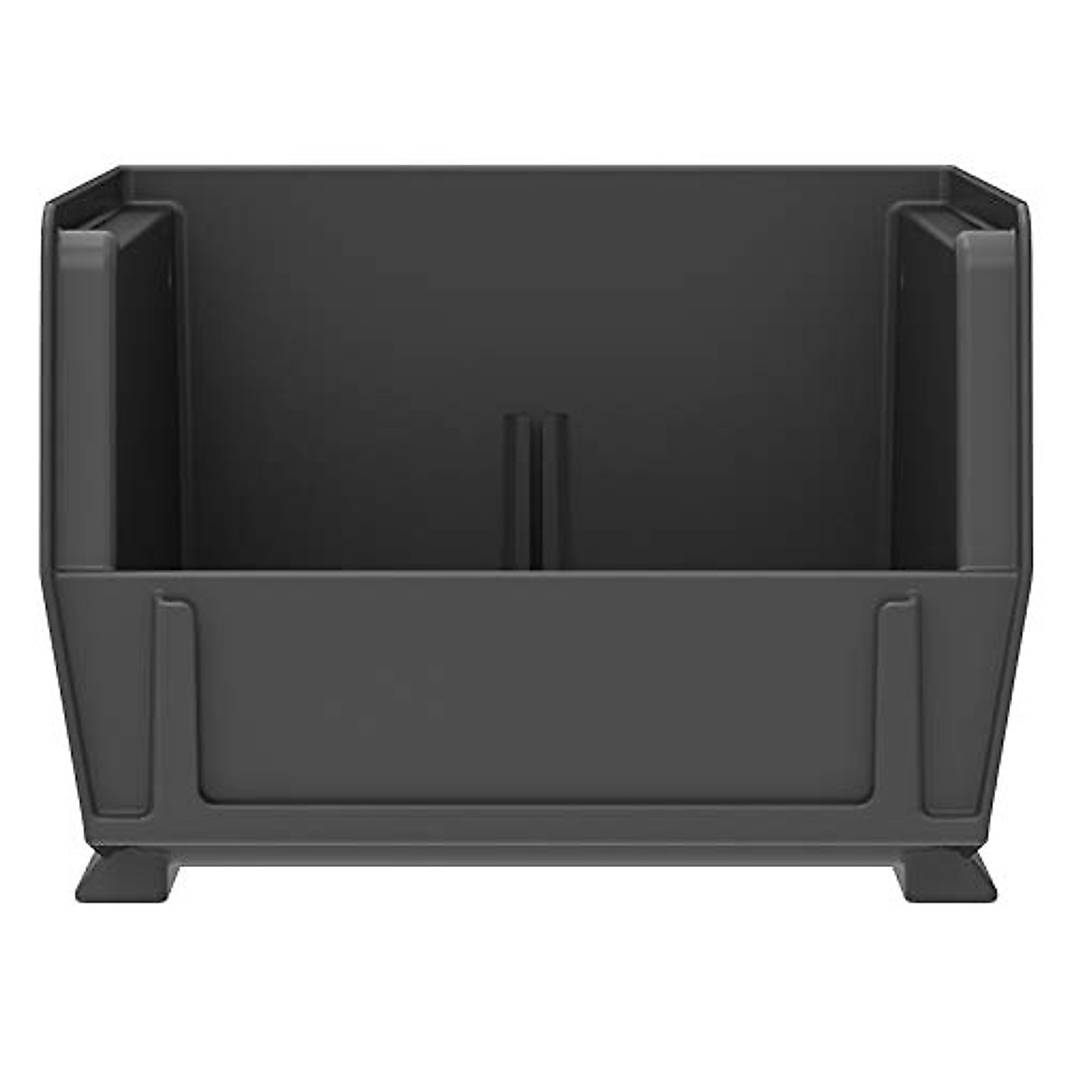 Akro-Mils 30220 AkroBins Plastic Hanging Stackable Storage Organizer Bin, 7-Inch x 4-Inch x 3-Inch, Black, 24-Pack